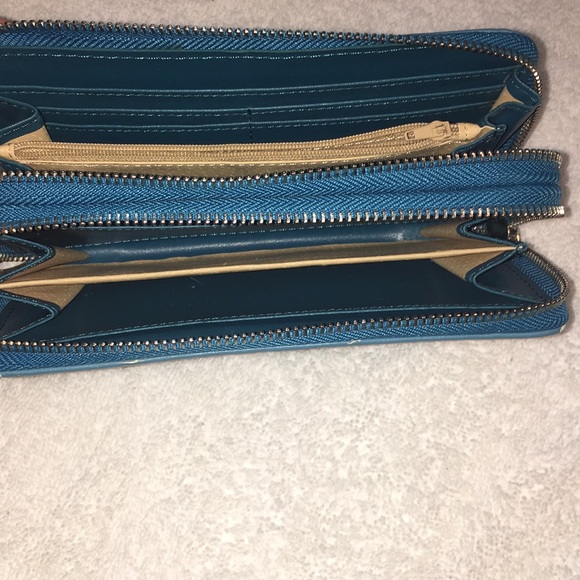 Coach | Bags | Blue Coach Wallet | Poshmark